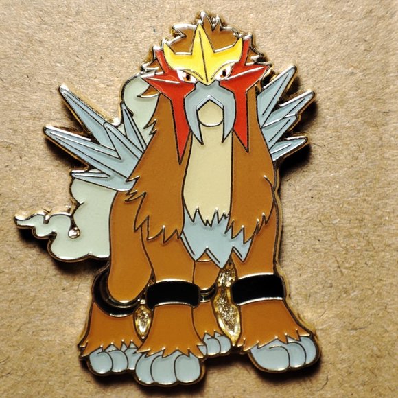 Pokemon | Jewelry | Entei Official Dog Pokemon Enamel Pin | Poshmark